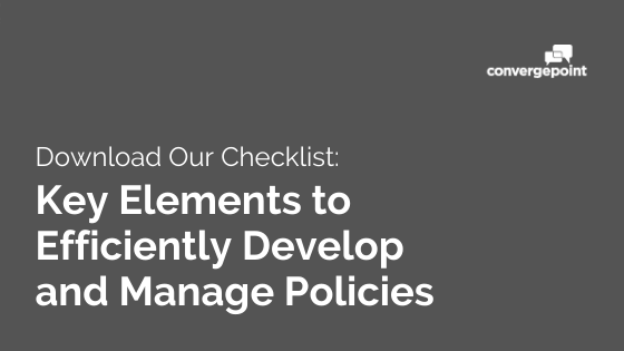 Checklist: Key Elements to Efficiently Develop and Manage Policies ...