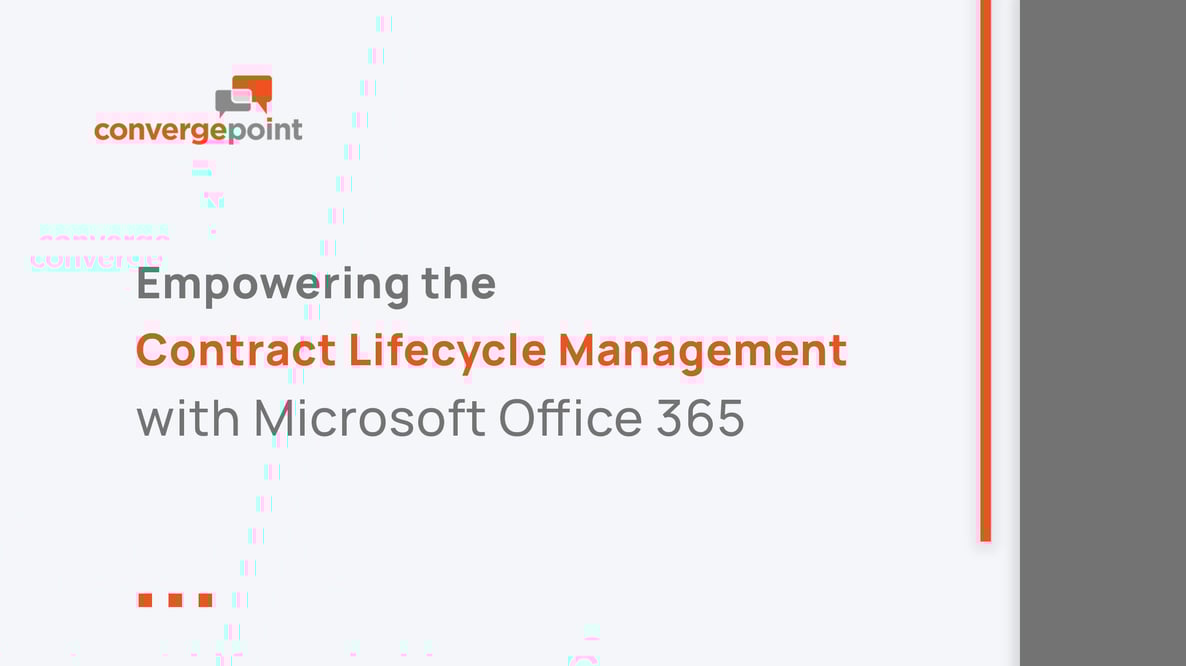 Guide: Contract Management Software with Microsoft Office 365 SharePoint