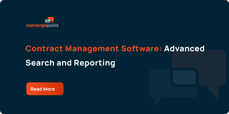 Contract Management Reporting and Advanced Search Options